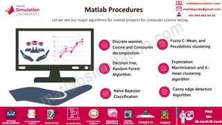 MATLAB Projects for Computer Science Research Topics | PPTX
