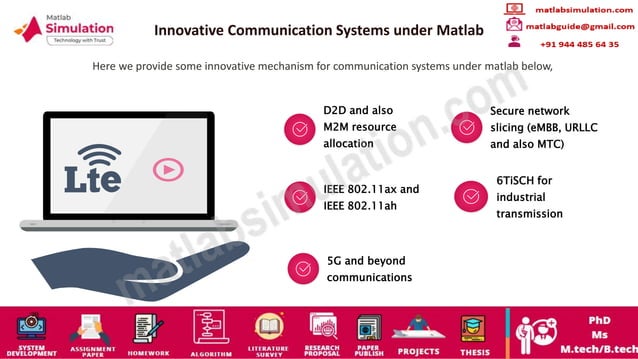 Project Based on MATLAB for ECE Research Assistance | PPT