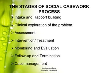 Ppt.social case work.jins joseph | PPTX