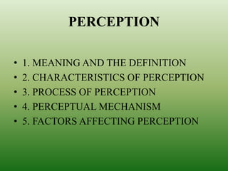 Ppt. perception. jins joseph | PPT