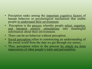 Ppt. perception. jins joseph | PPT