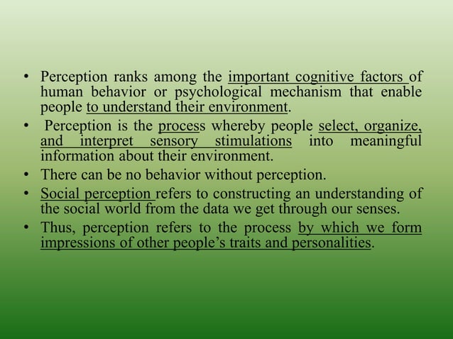 Ppt. perception. jins joseph | PPT