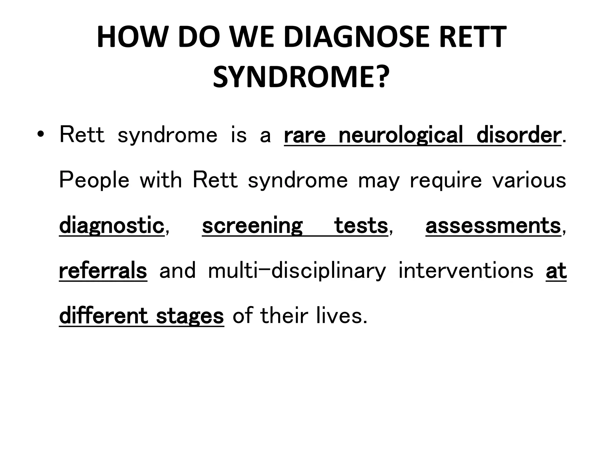 Ppt. rett syndrome. jins joseph | PPTX