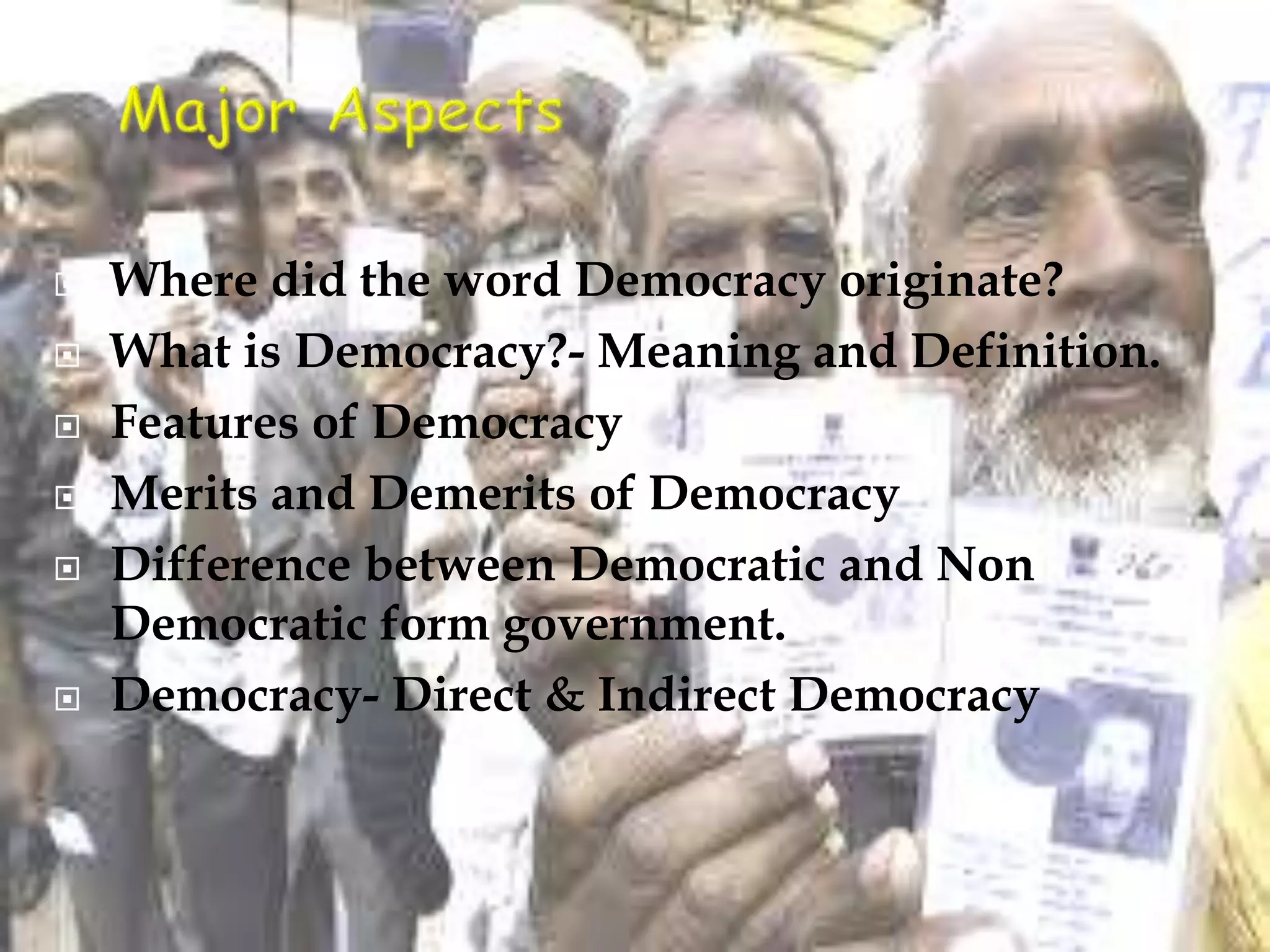 INDIA THE LARGEST DEMOCRACY | PPTX | Civic affairs | Politics