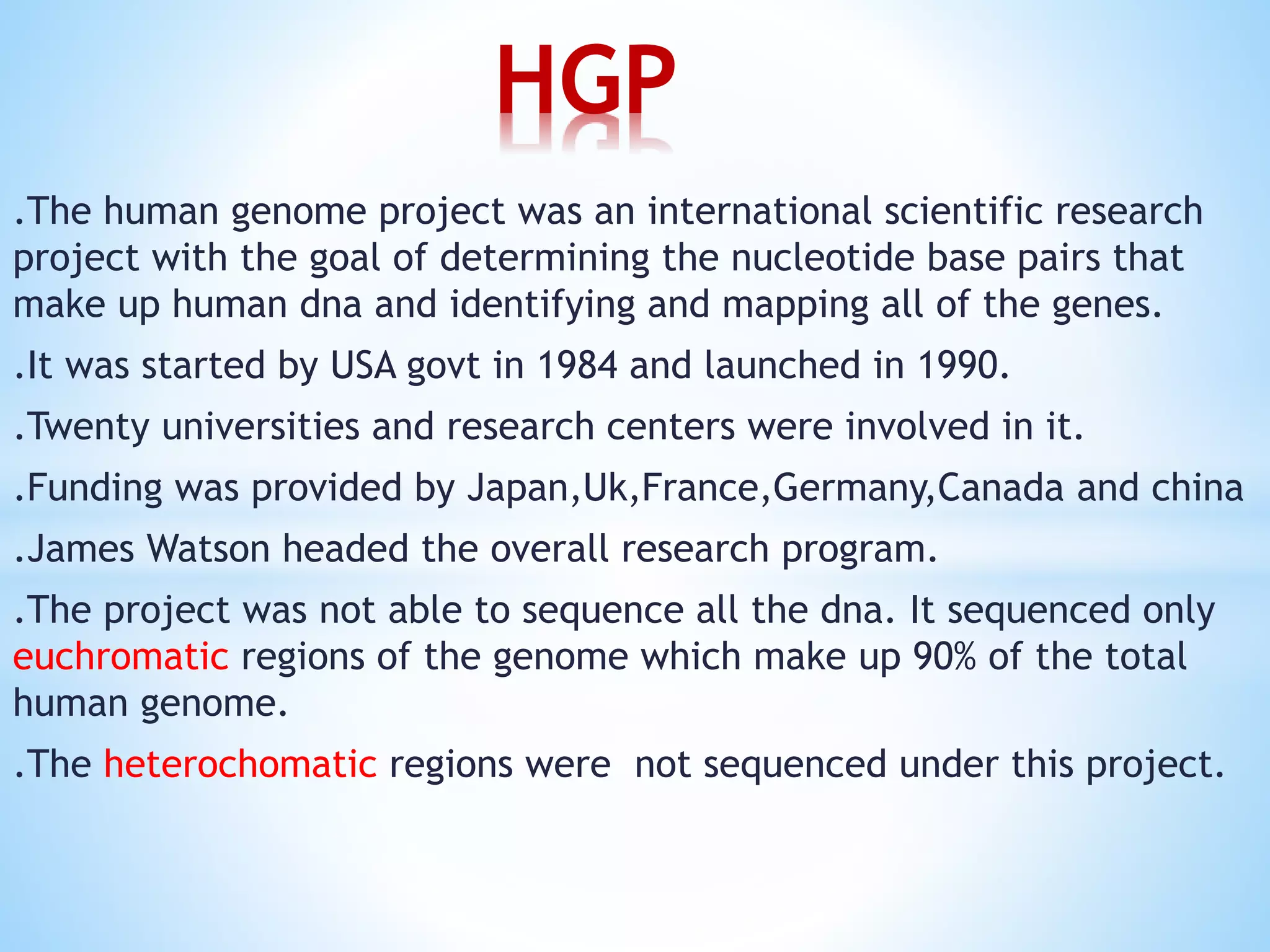 Human genome project | PPT