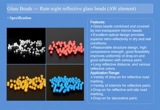 reflective glass beads for road marking | PPTX