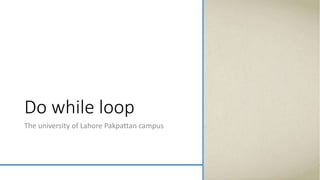 types of loops and what is loop | PPTX