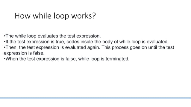 types of loops and what is loop | PPTX