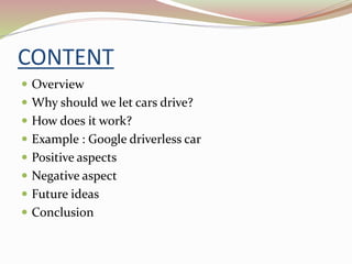 Autonomous car | PPTX