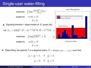 Capacity Region for Gaussian Vector Multiple Access Channel | PDF | Computer Networking | Computing