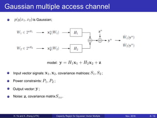 Capacity Region for Gaussian Vector Multiple Access Channel | PDF | Computer Networking | Computing