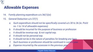 Income from Business & Profession | PPT