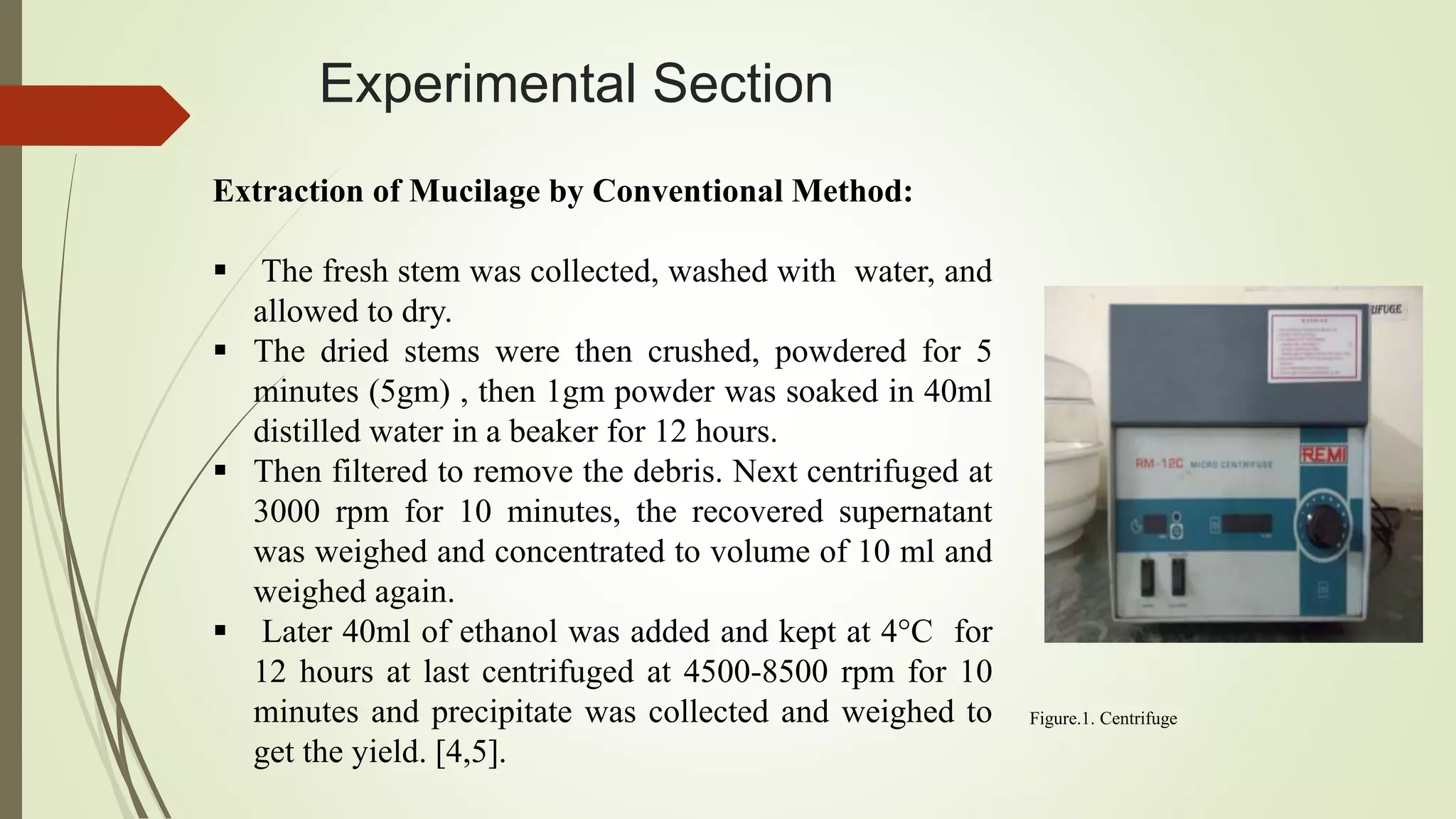 A Comparative Study of Conventional and Microwave Assisted Extraction ...