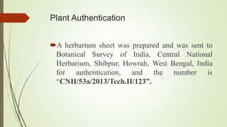 A Comparative Study of Conventional and Microwave Assisted Extraction ...