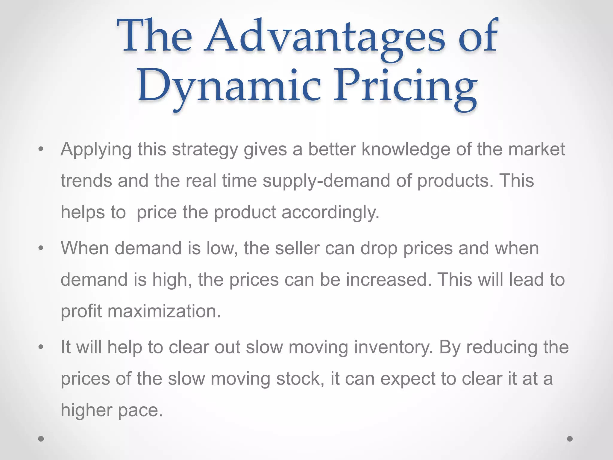 Dynamic Pricing in Hospitality Industry | PPTX