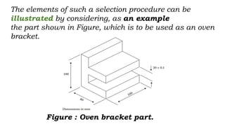 PRIMARY PROCESS/MATERIAL SELECTION | PPT