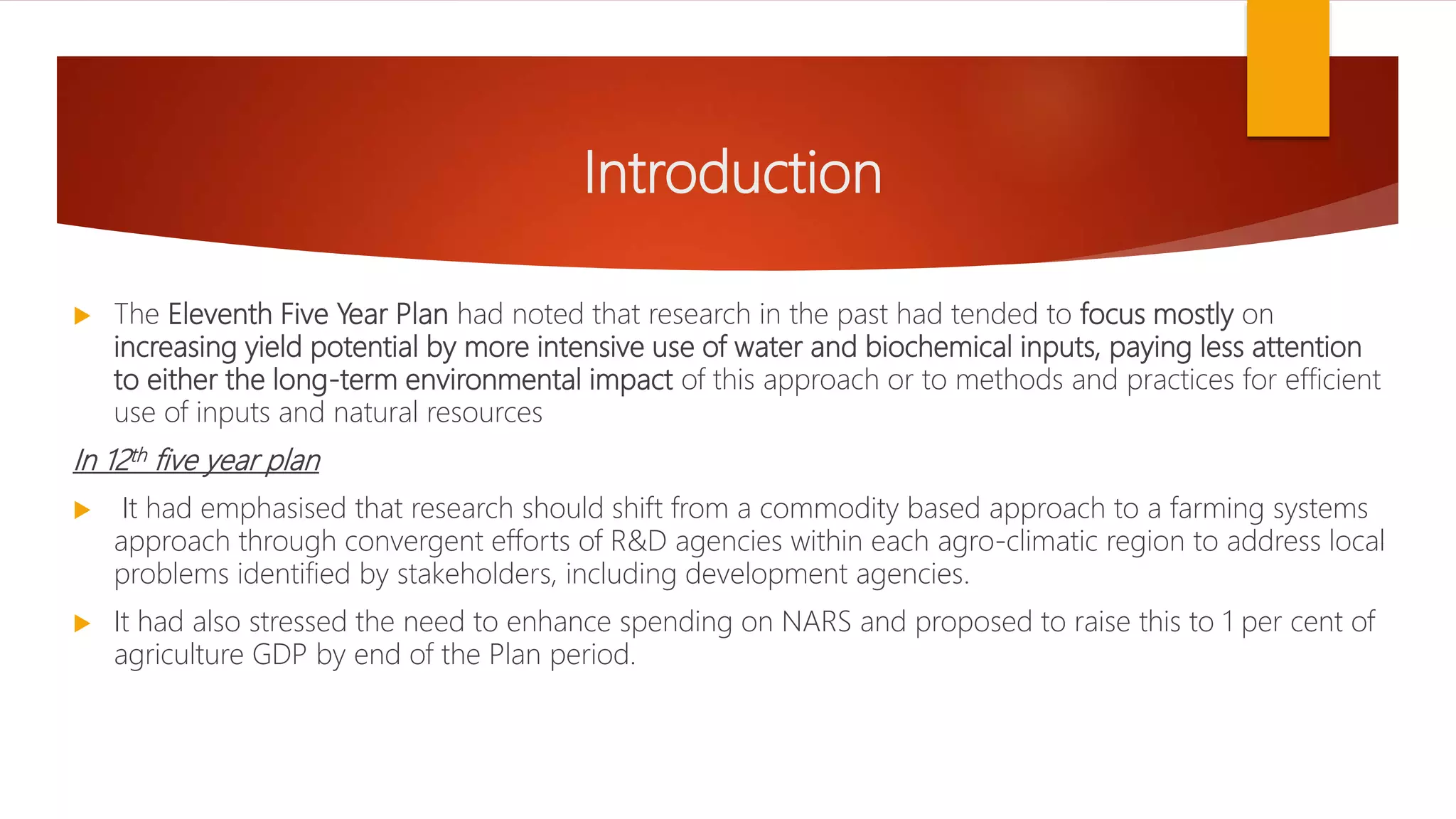 Agriculture Research and Education | PPTX