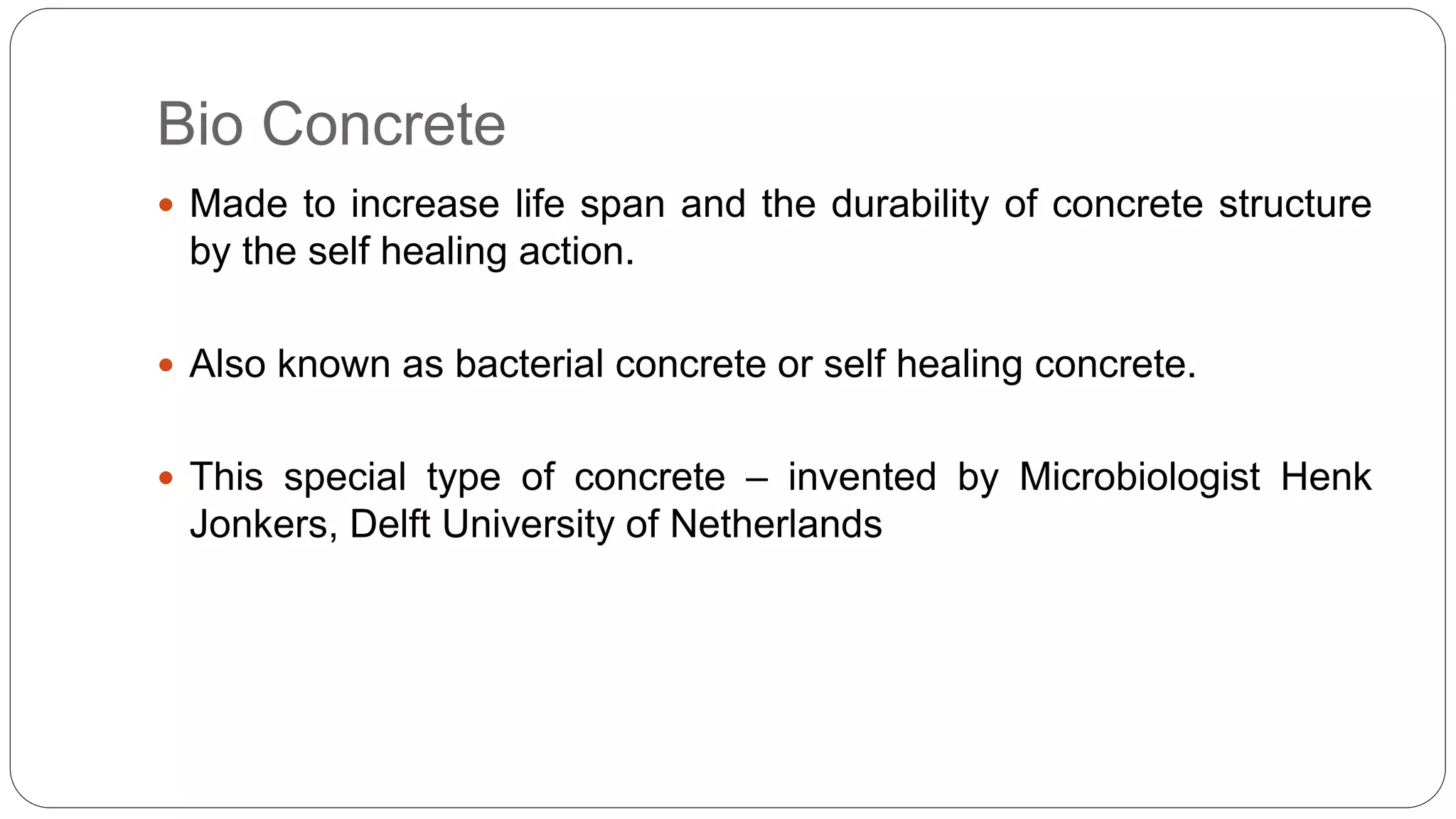Bio-Concrete | PPTX