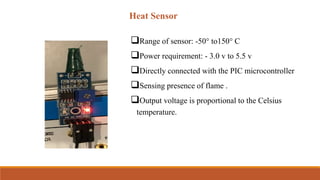 Automatic fire fighting robot | PPTX