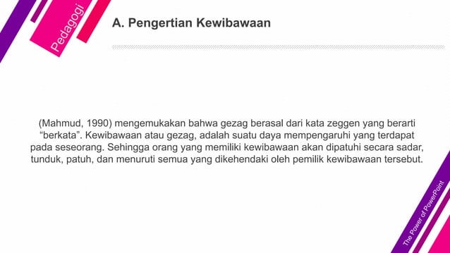 Kewibawaan dalam Pendidikan | PPTX