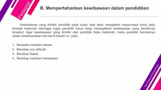 Kewibawaan dalam Pendidikan | PPTX