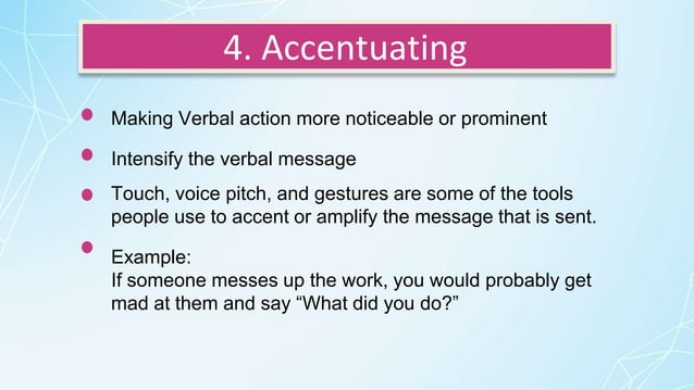 Functions of non-verbal communications | PPTX