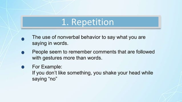 Functions of non-verbal communications | PPTX