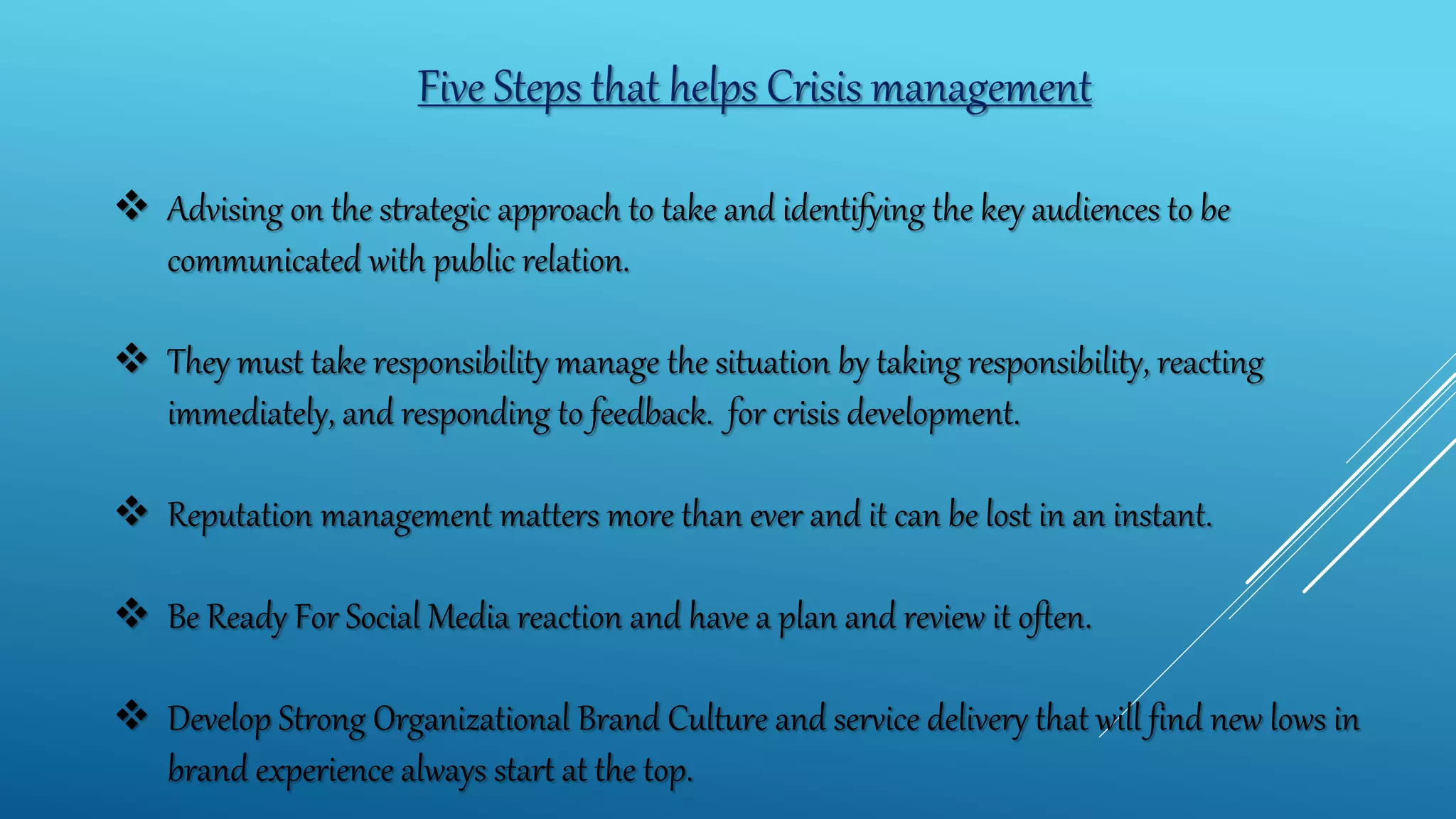 Roles of PR/CC in crisis communication | PPT