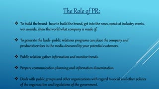 Roles of PR/CC in crisis communication | PPT