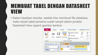 Tabel, Tipe data, Record & Field Basis data | PPTX