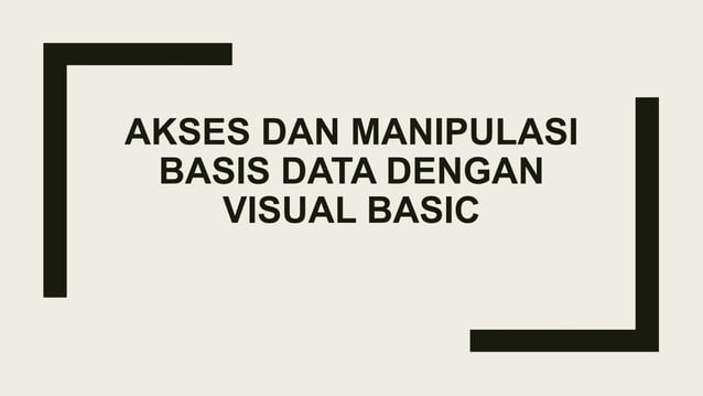 Pemrograman Desktop VB | PPT