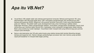Pemrograman Desktop VB | PPT