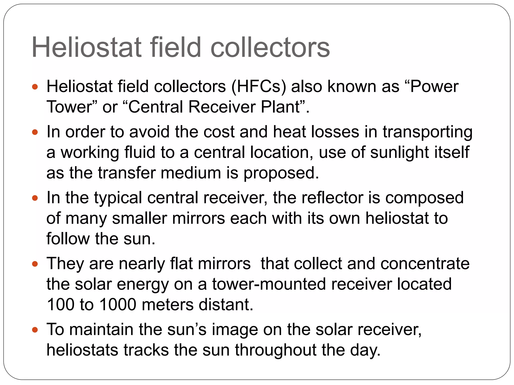 Solar energy collectors | PPTX