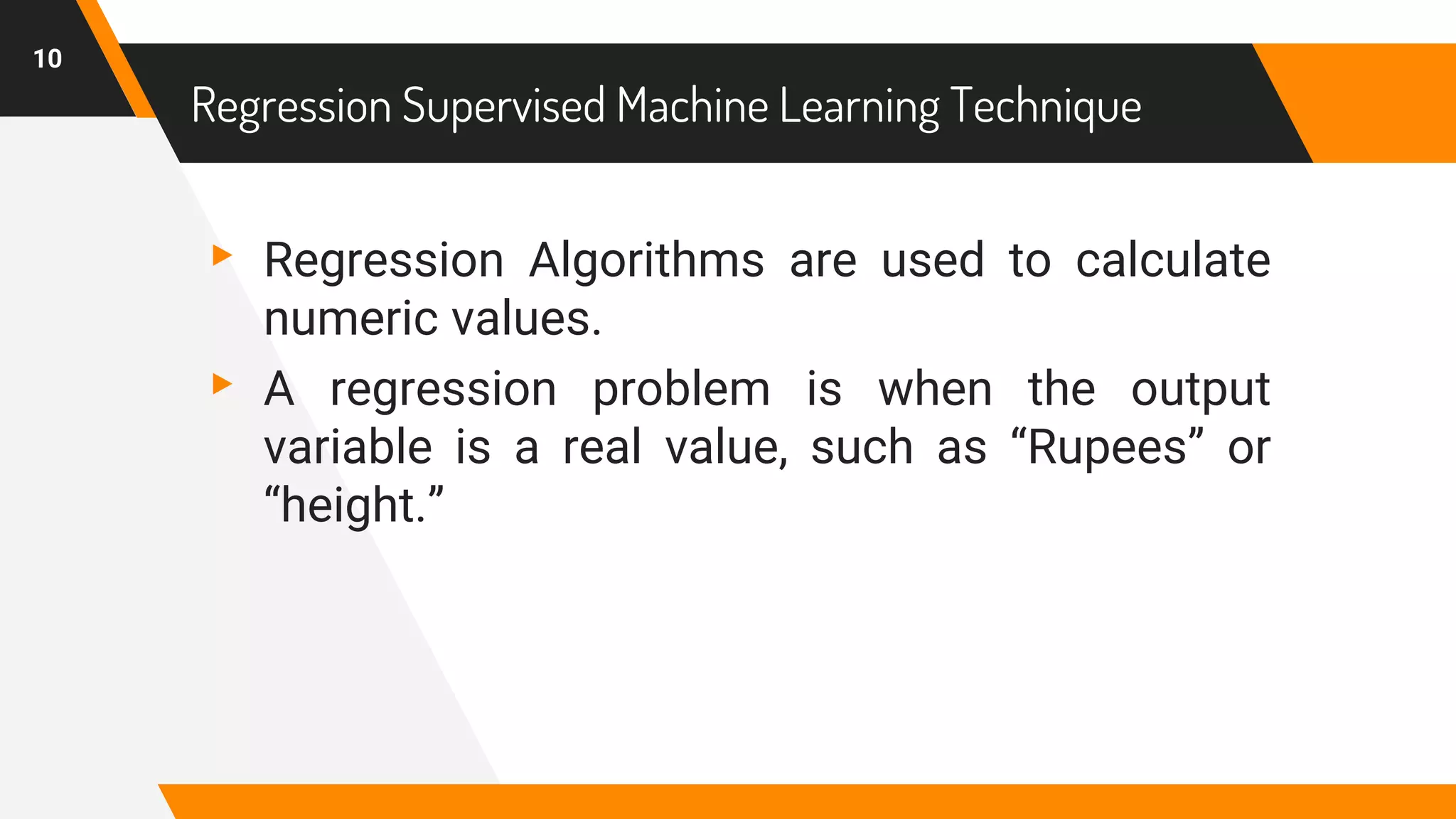 Supervised Machine Learning Techniques Pptx Computing Technology