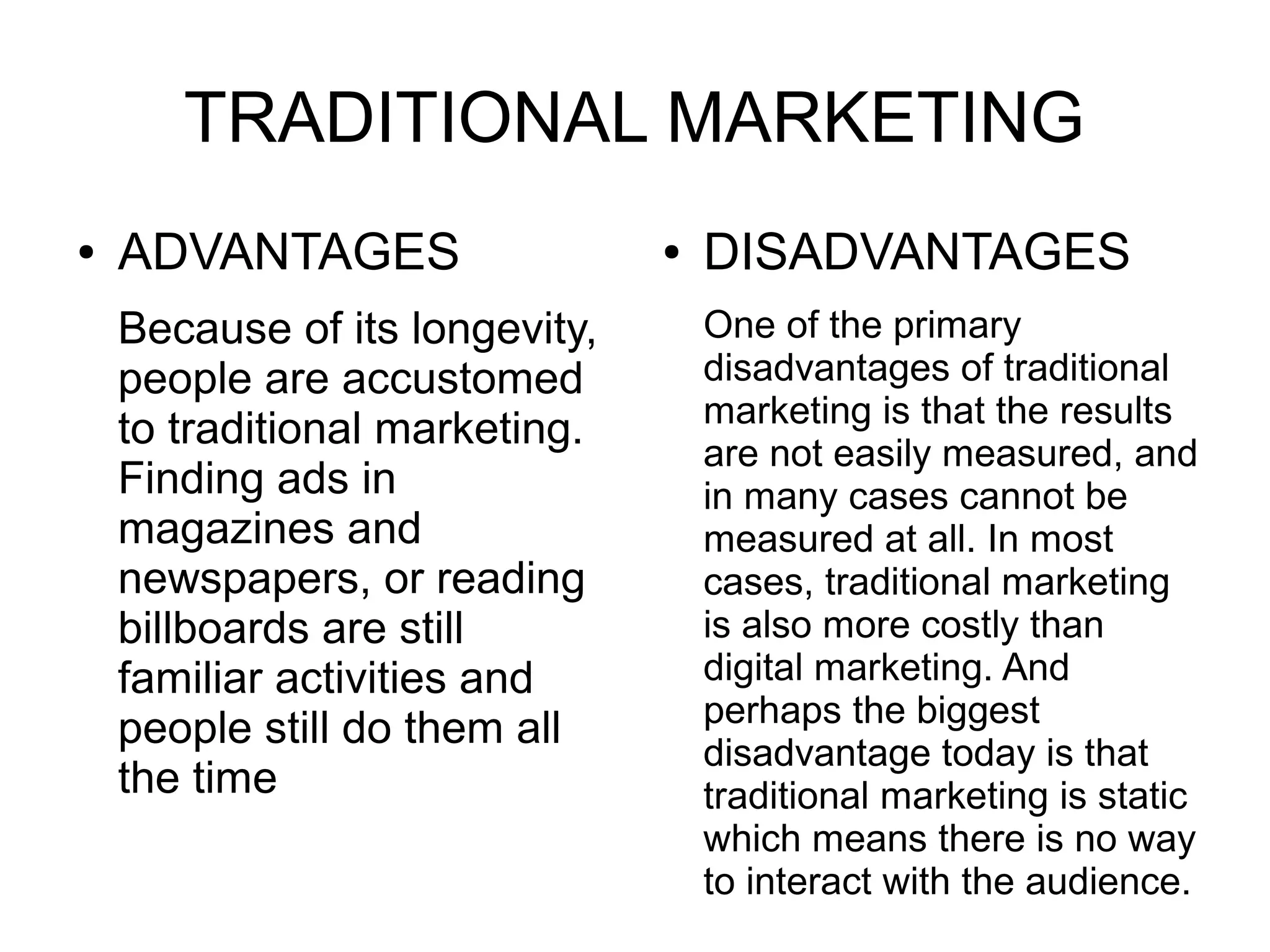 digital marketing meaning | digital marketing vs traditional marketing ...