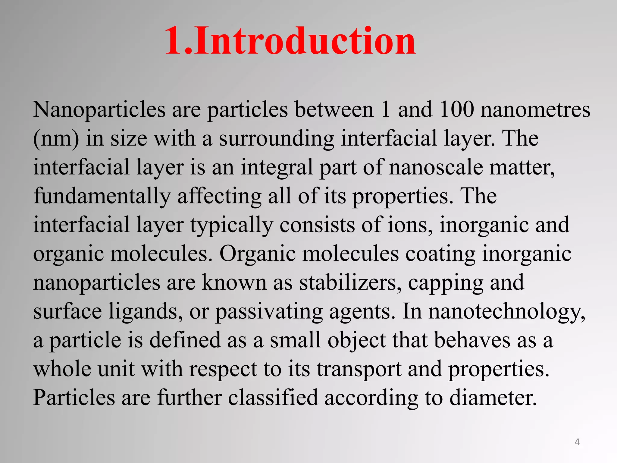 Introduction to Nanoparticals | PPTX