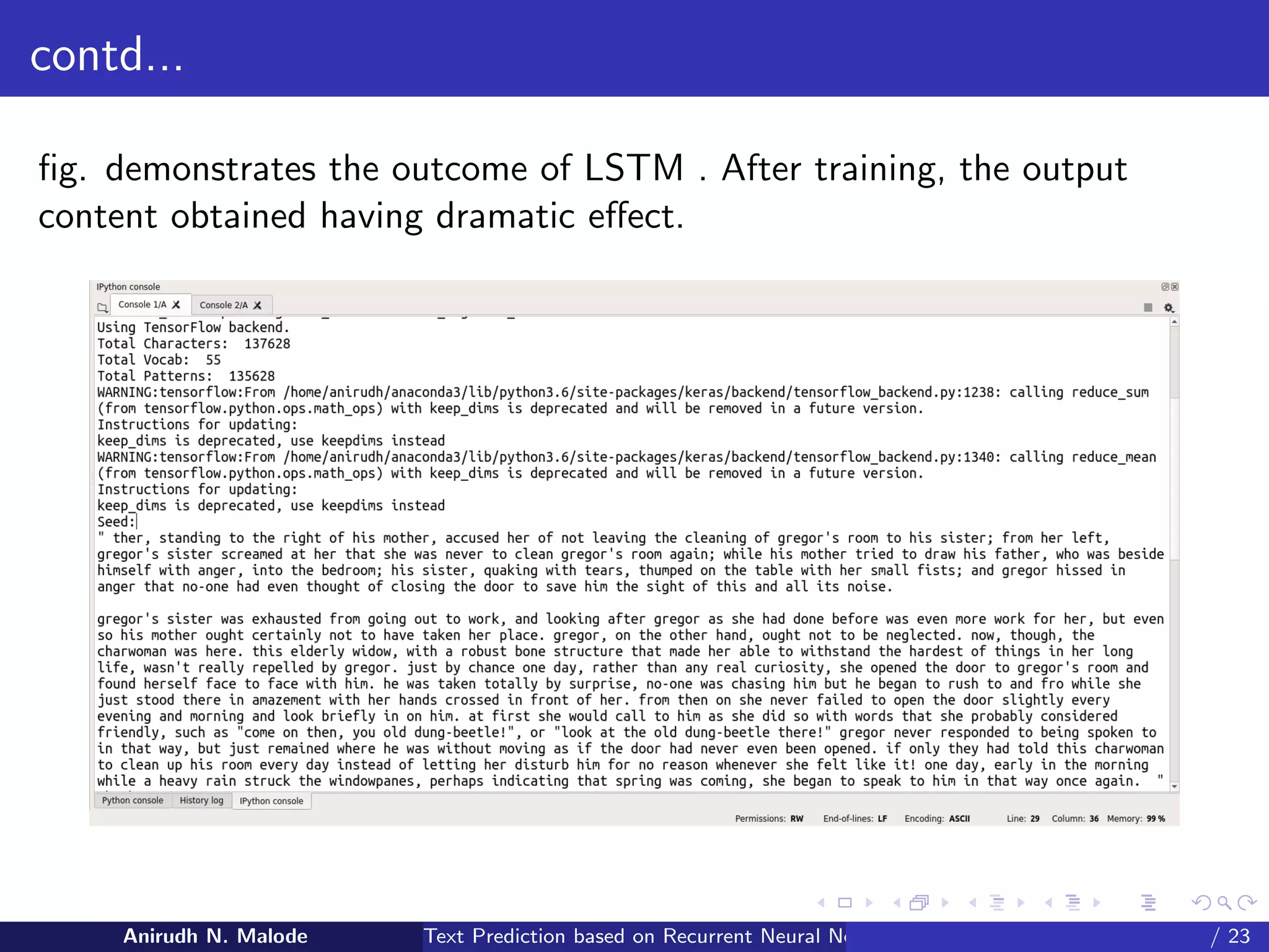 Text Prediction Based On Recurrent Neural Network Language Model Ppt 9200