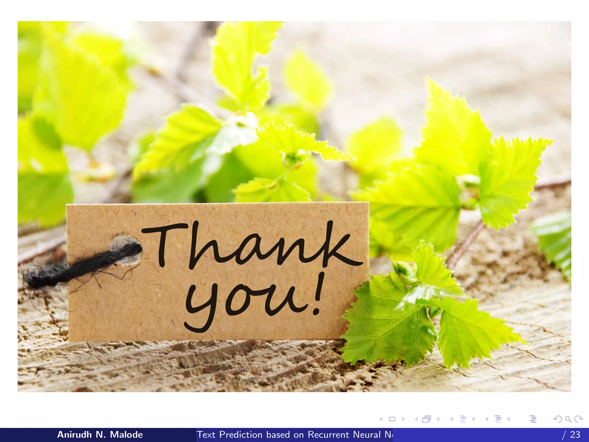 Text prediction based on Recurrent Neural Network Language Model | PDF