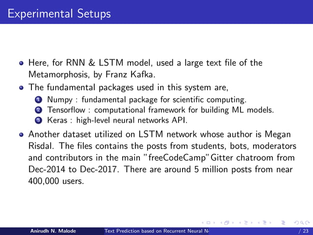 Text prediction based on Recurrent Neural Network Language Model | PDF