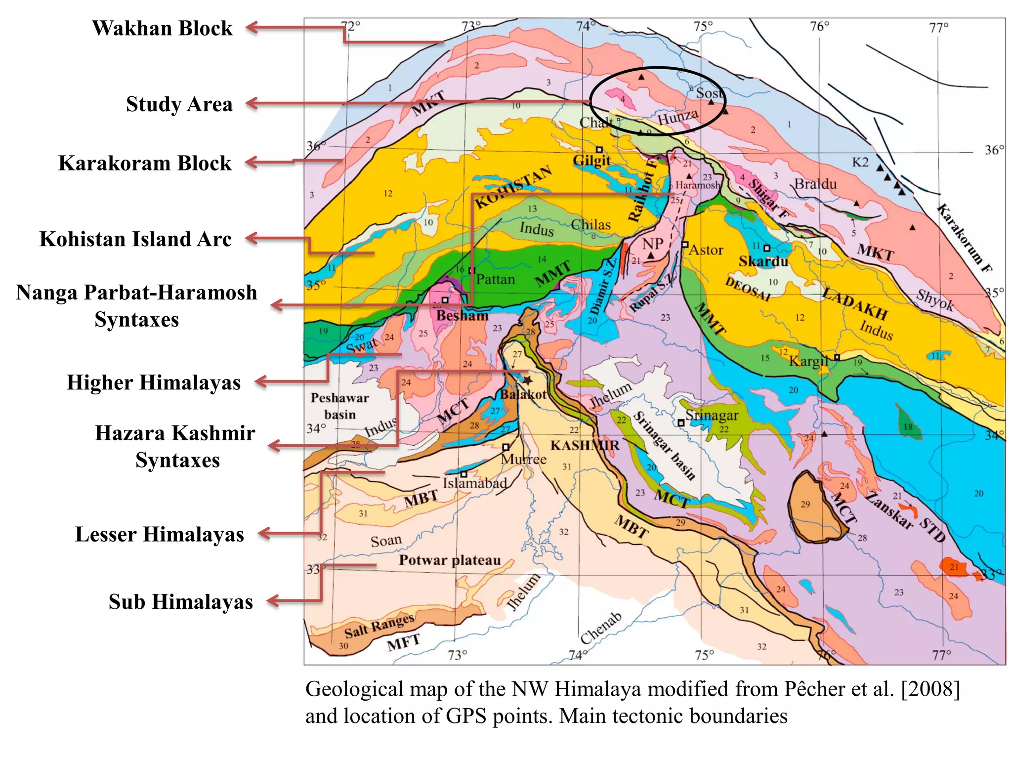 Lineament analysis using satellite images in Karakoram Ranges, Hunza ...