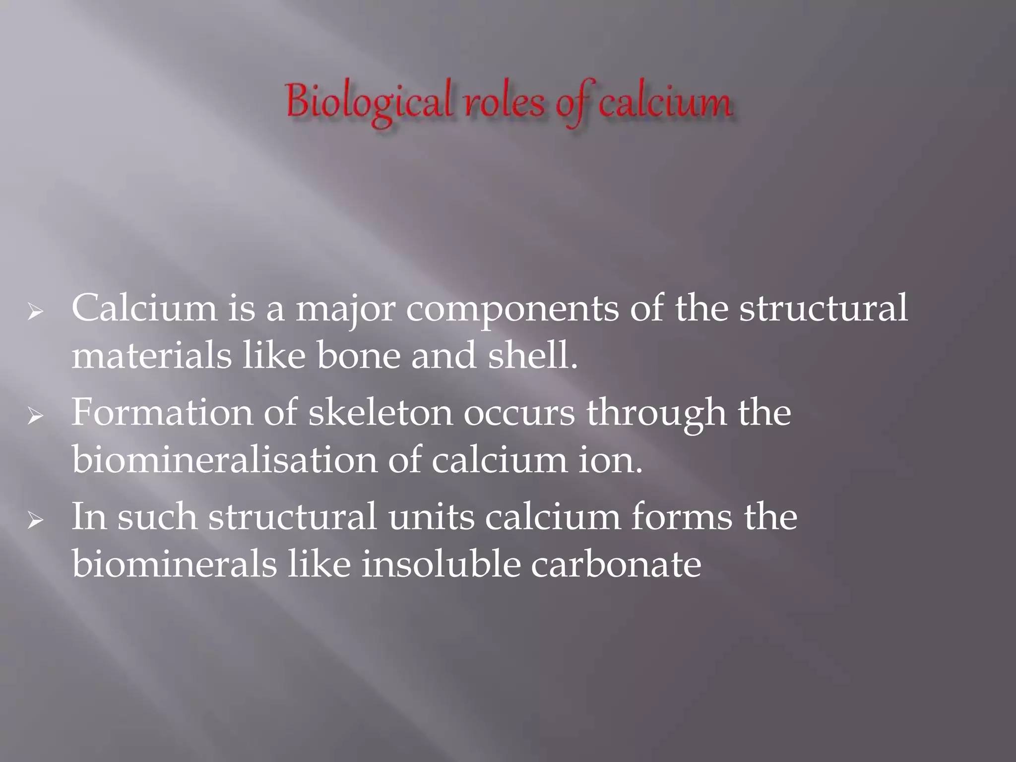 Role of calcium | PPTX