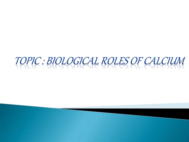 calcium | PPTX