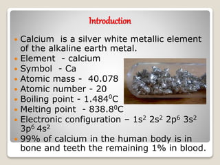 calcium | PPT