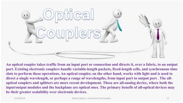 Optical Fibre Splices , Couplers and Connectors | PPTX | Computer ...