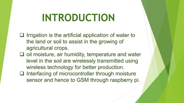 Smart irrigation system | PPTX