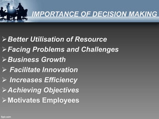 Planning and Decision Making | PPTX