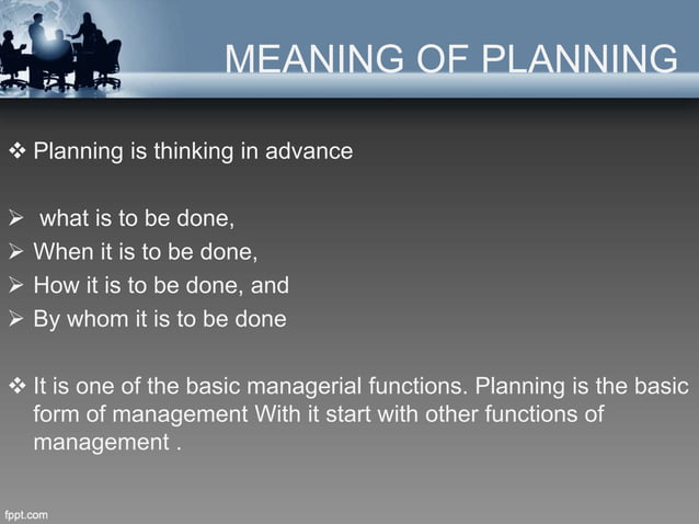 Planning and Decision Making | PPT