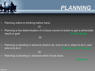 Planning and Decision Making | PPTX