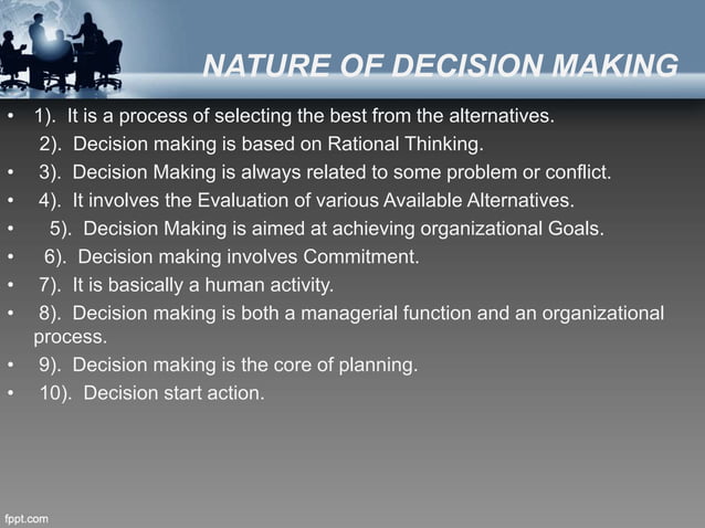 Planning and Decision Making | PPT