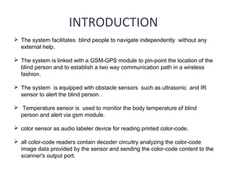 audio labler device for visual impare | PPT